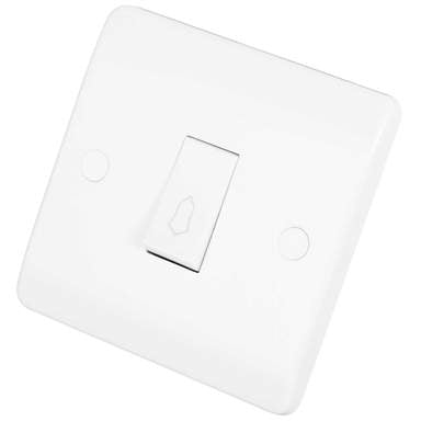 Click Scolmore Mode 10A 1 Gang 1 Way Retractive Switch Marked Bell Pol ...