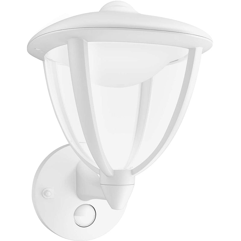 Philips Robin 4.5W Integrated LED Outdoor Wall Lantern with PIR White ...