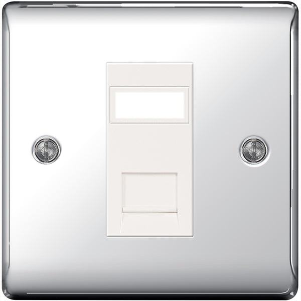 BG Nexus Metal Polished Chrome 1 Gang Ethernet Socket - NPCRJ451 ...