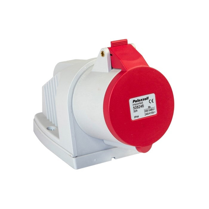 Lewden 32A 3P+N+E 400V Wall Mounted Socket IP44 - 508246 ...