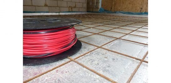 Heat Mat 1000W, 50m In-Screed Underfloor Heating Cables - PKC-5.0-1000 ...